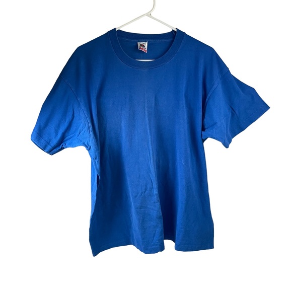 Fruit of the Loom | Shirts | Vintage Blank Fruit Of The Loom T Shirt Xl Royal Blue Usa Single ...